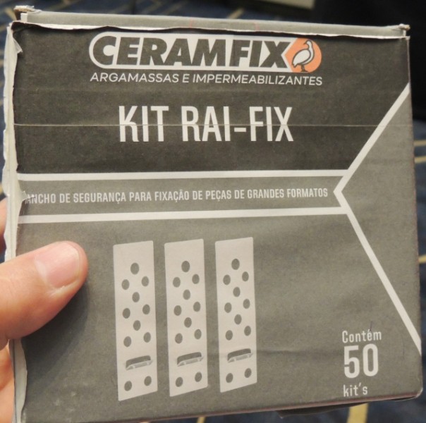 Fixador de Porcelanato para Fachadas -Kit Rai- Fix Ceramfix em ...